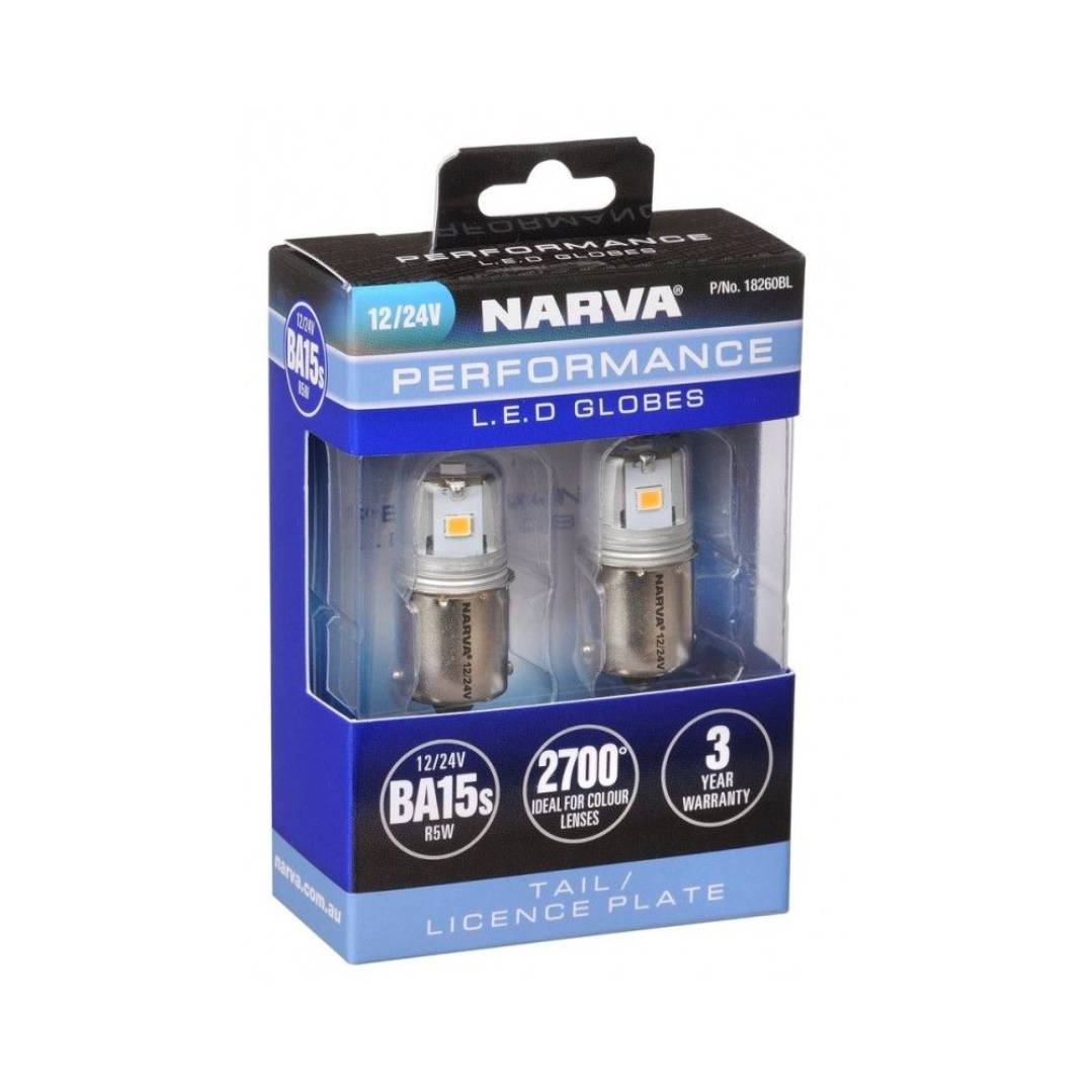 LED BULB BA15s R5W Globe 12/24v Tail Light Pair Narva 18260BL – Basis NZ