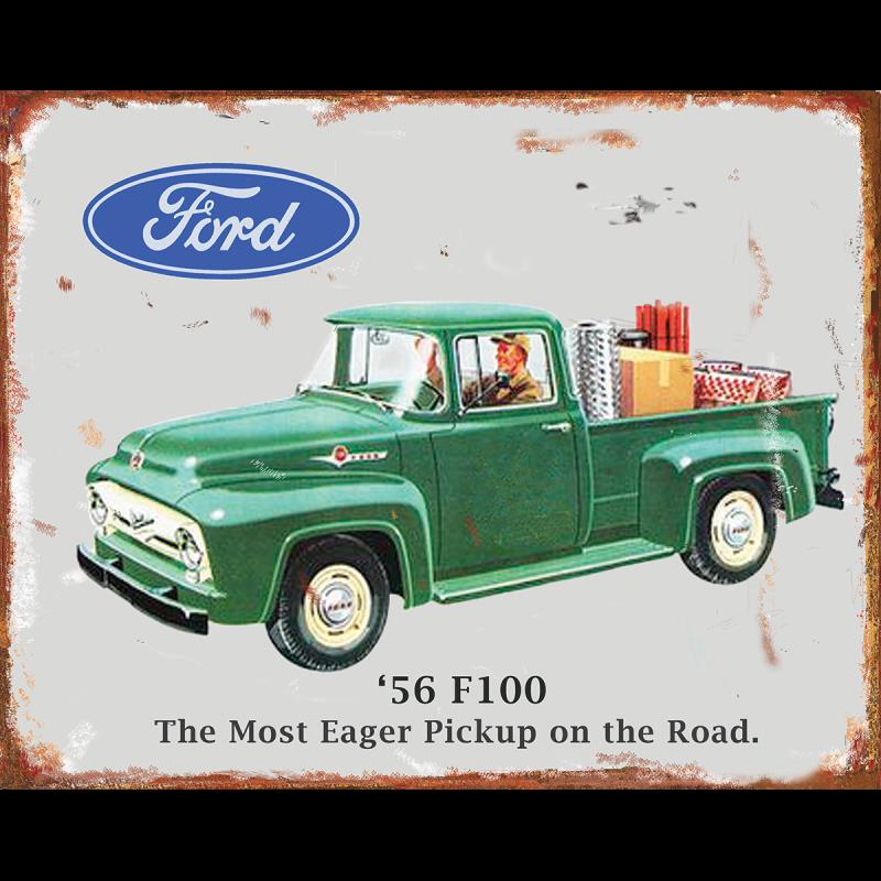 TIN SIGN Ford '56 F100 192.3025 – Basis NZ