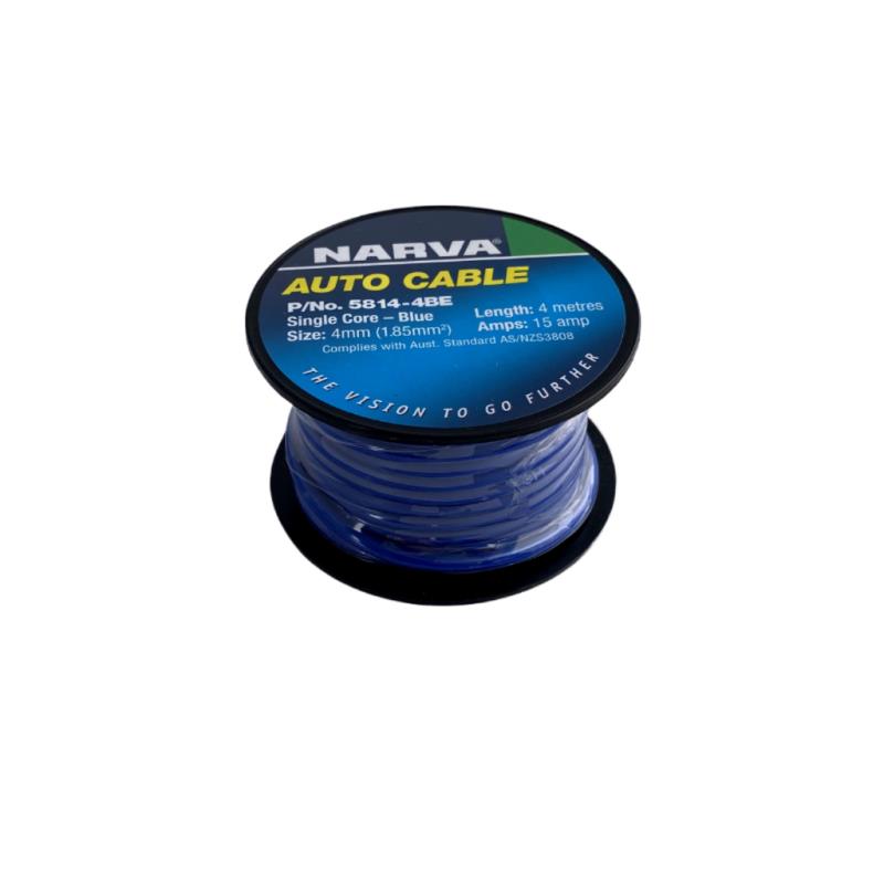 CABLE AUTO BLUE 15amp Single Core 4mm x 4m 5814-4BE – Basis NZ