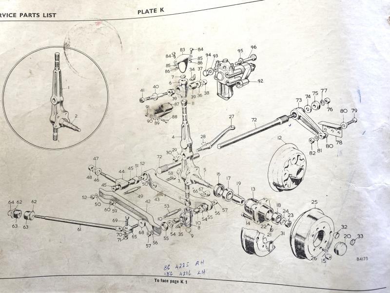 MORRIS MINOR Front Suspension Diagram MMFRSUS – Basis NZ